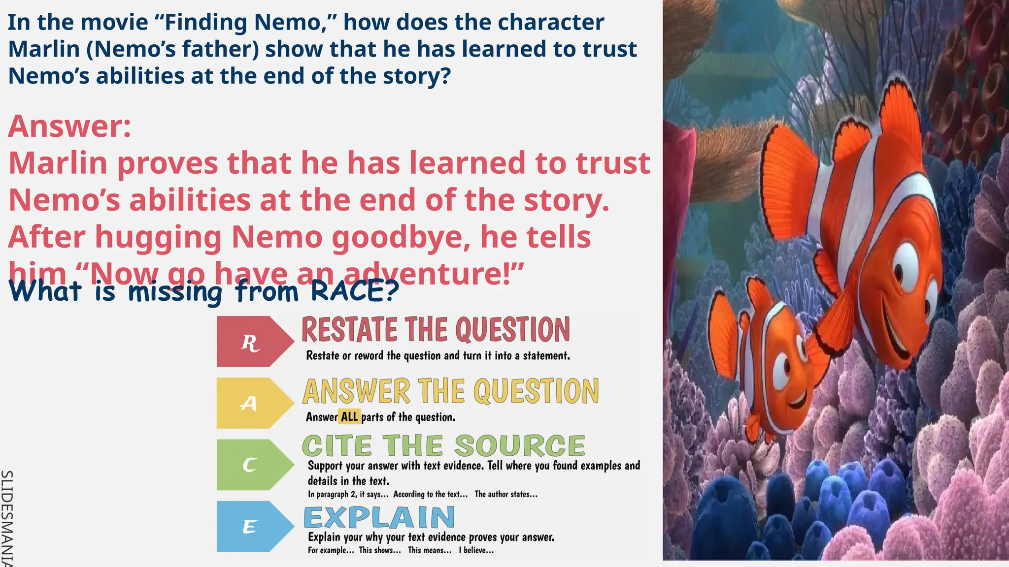 RACE - an acronym for writing Short Constructed Responses | PPTX