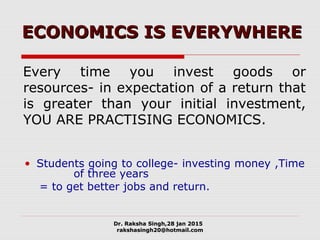 Economics in our life | PPT