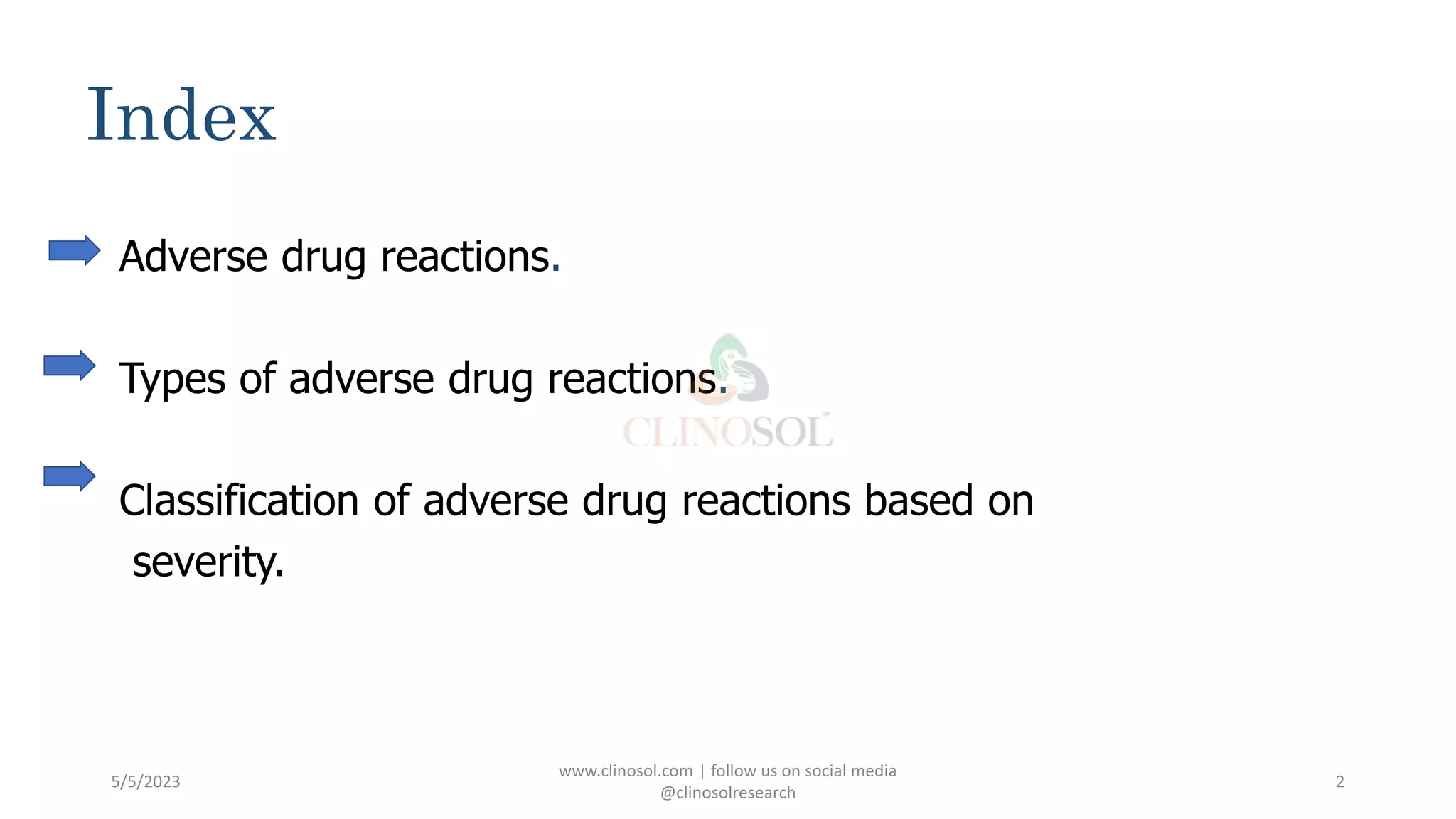 Types of Adverse Drug Reactions (severity) | PPTX