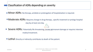 Types of Adverse Drug Reactions (severity) | PPT