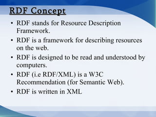 Introduction To RDF and RDFS | PPT