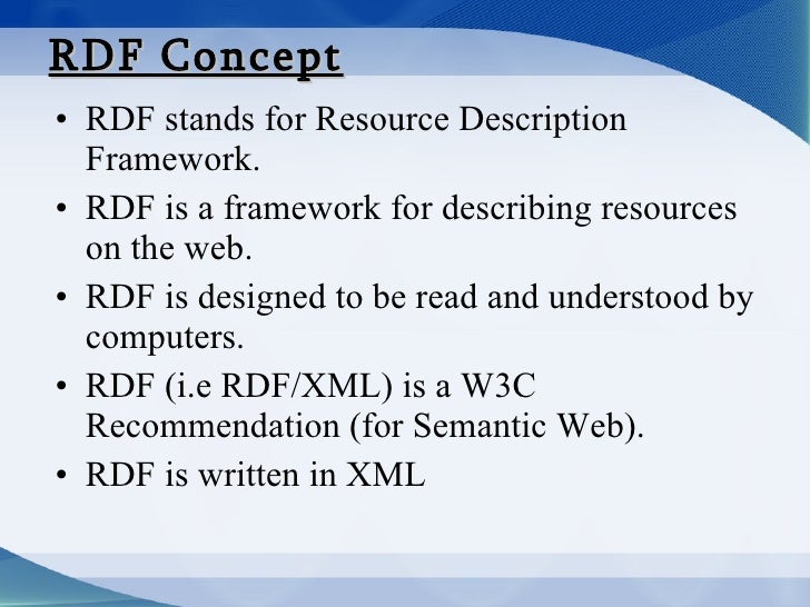 Introduction To RDF and RDFS
