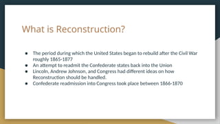 Comprehensive Overview of Reconstruction Plans and Amendments Post ...