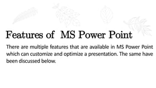 Introduction about power point | PPTX