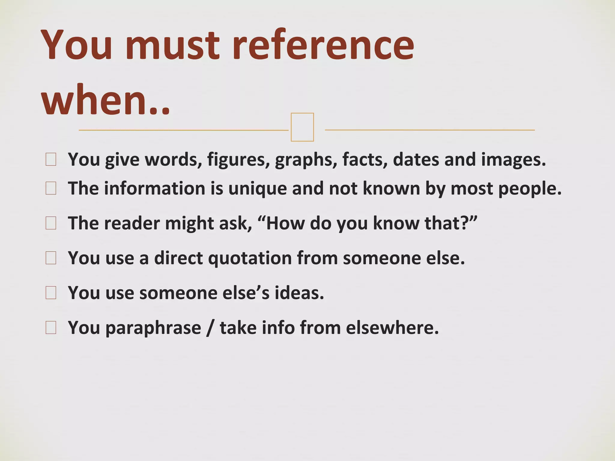 DBS Library Harvard Referencing Class Slides | PPT