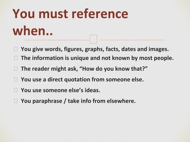DBS Library Harvard Referencing Class Slides | PPT
