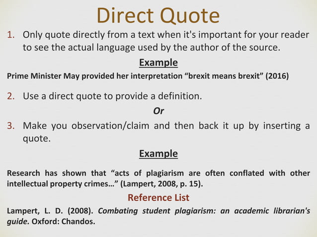 DBS Library Harvard Referencing Class Slides | PPT