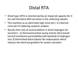 Copy of renal tubular acidosis | PPT