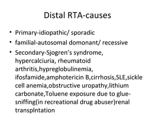 Copy of renal tubular acidosis | PPT
