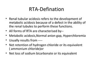 Copy of renal tubular acidosis | PPT