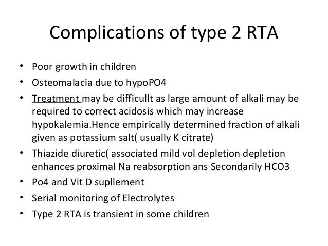 Copy of renal tubular acidosis
