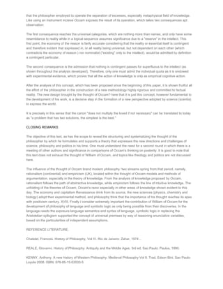 THE SIMPLICITY OF OCCAM | PDF