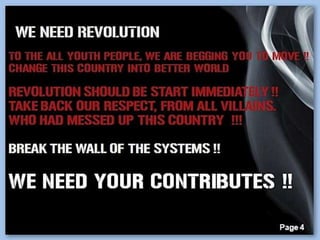 WE NEED REVOLUTION !! | PPSX