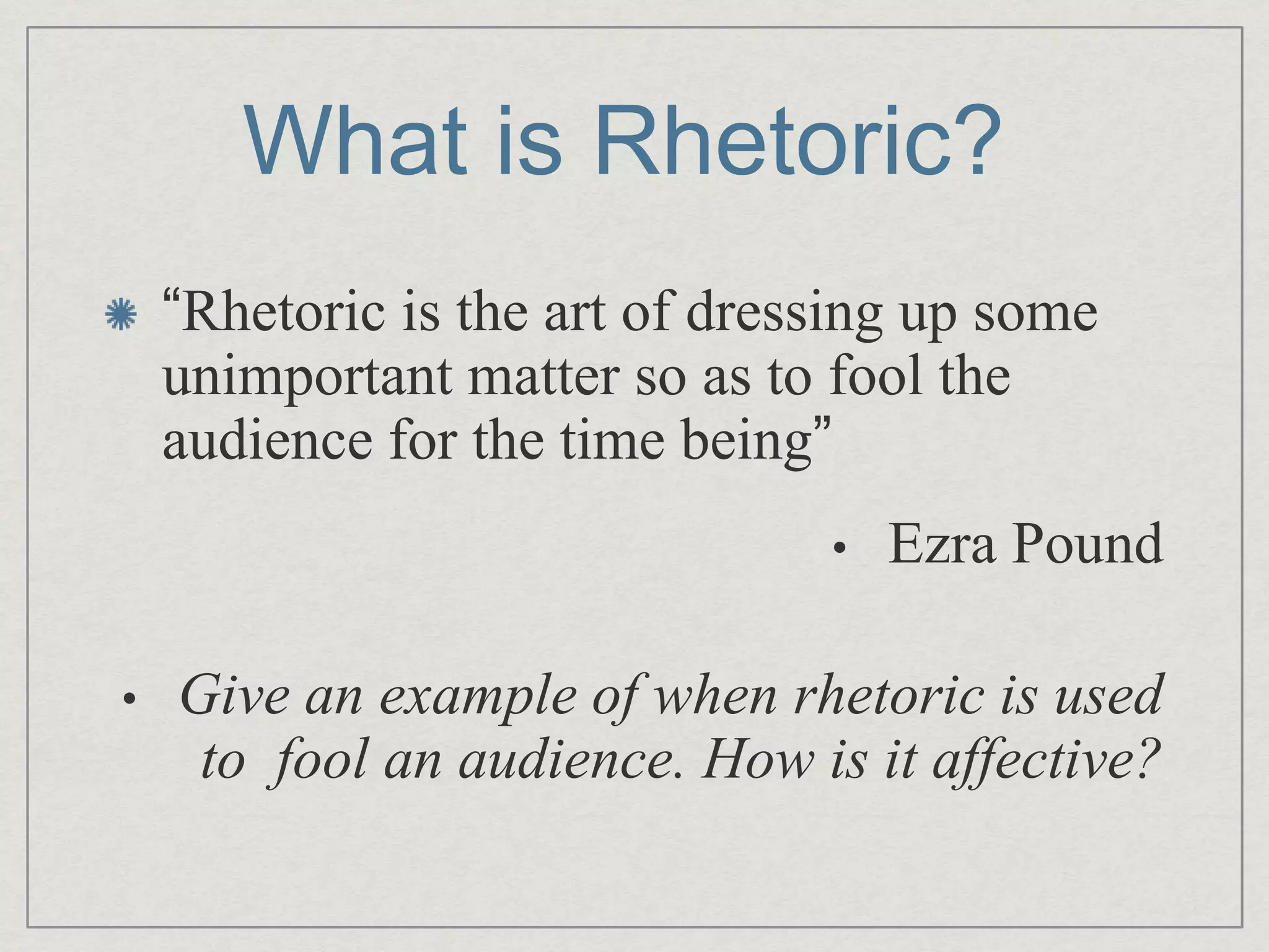 Rhetorical Appeal | PPTX