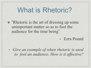 Rhetorical Appeal | PPTX