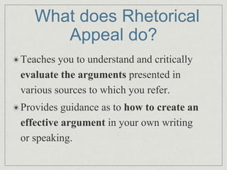 Rhetorical Appeal | PPTX
