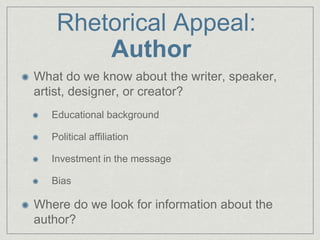 Rhetorical Appeal | PPTX