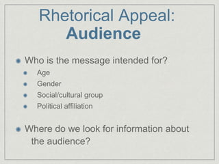 Rhetorical Appeal | PPTX