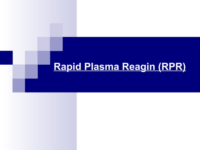 Copy of rpr test for syphilis | PPT