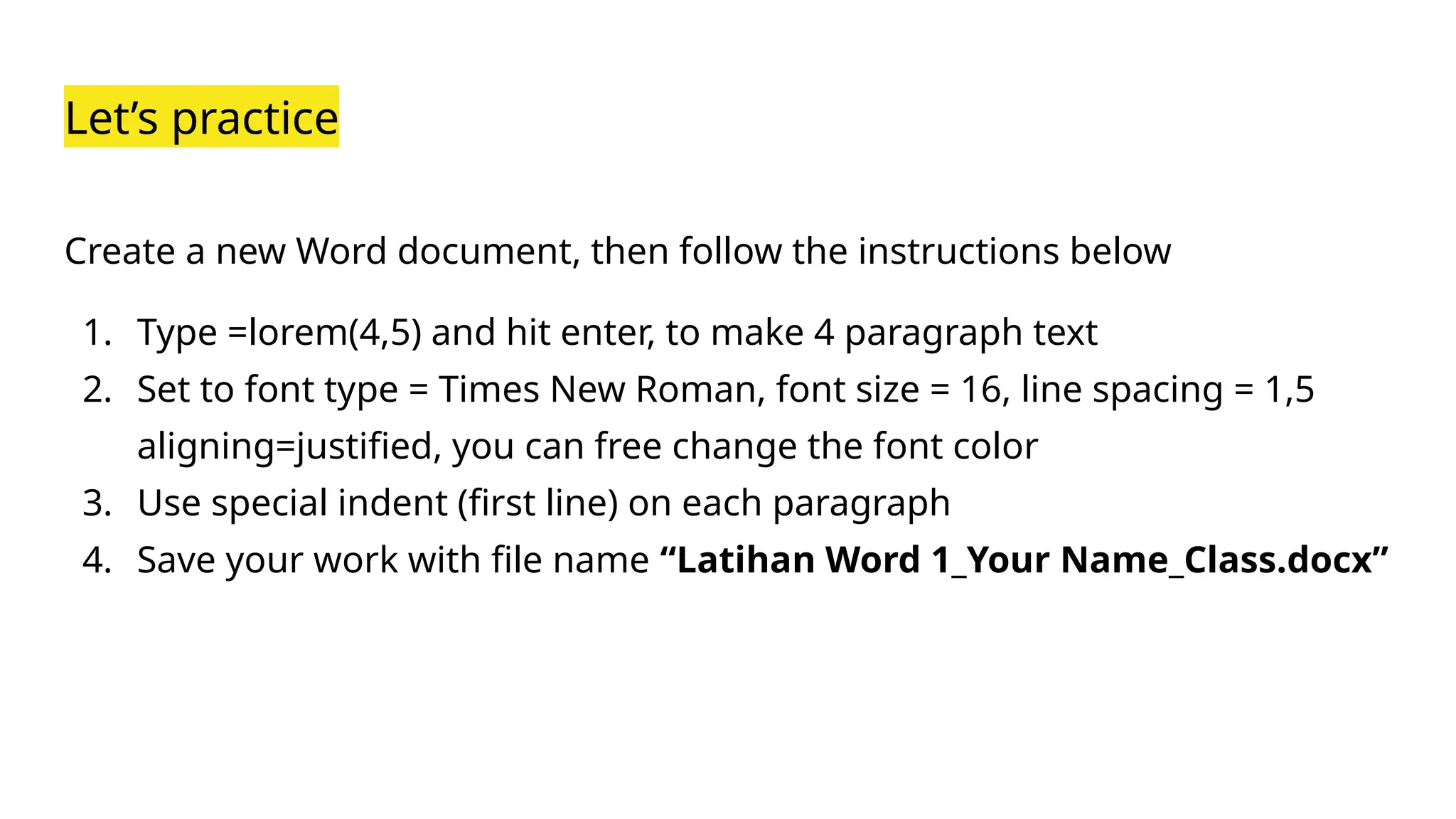 S2. 01. Ms. Word - Formatting text, paragraph.pptx