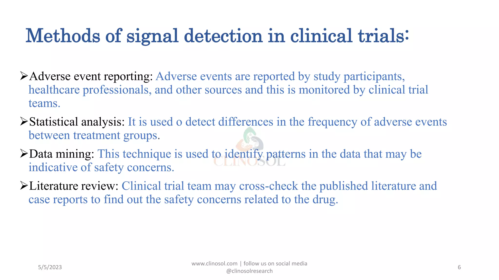 Signal Detection and Their Assessment in Clinical Trial. | PPTX