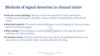 Signal Detection and Their Assessment in Clinical Trial. | PPTX