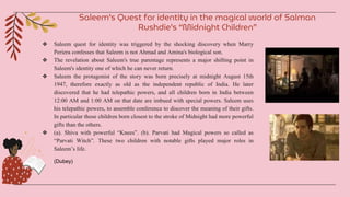 Saleem’s Quest for identity in the magical world of Salman Rushdie’s ...