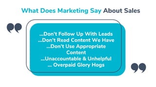 The Only SDR Marketing Alignment Playbook You'll EVER Need | PPT