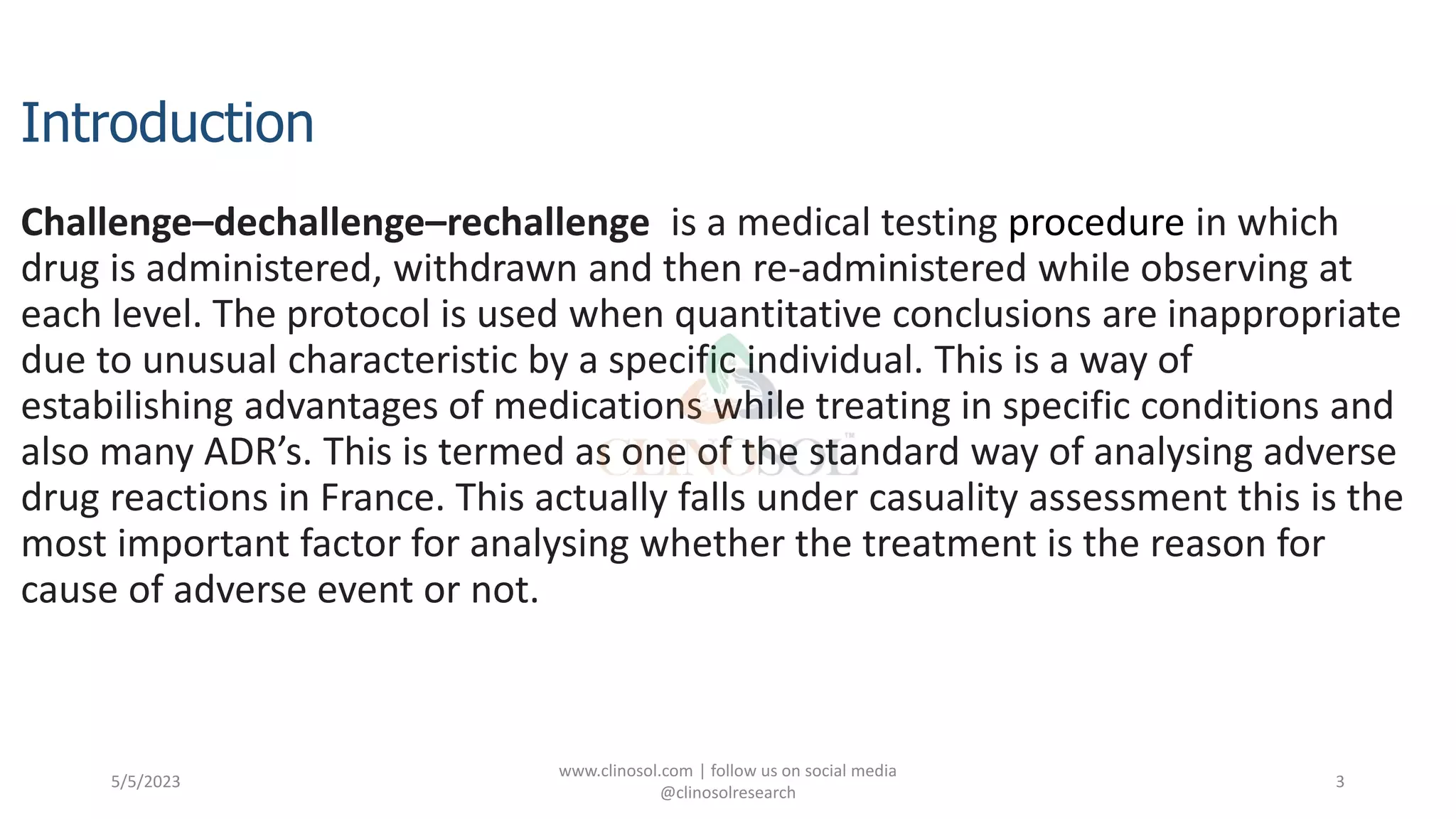 De-challenge and Rechallenge | PPTX
