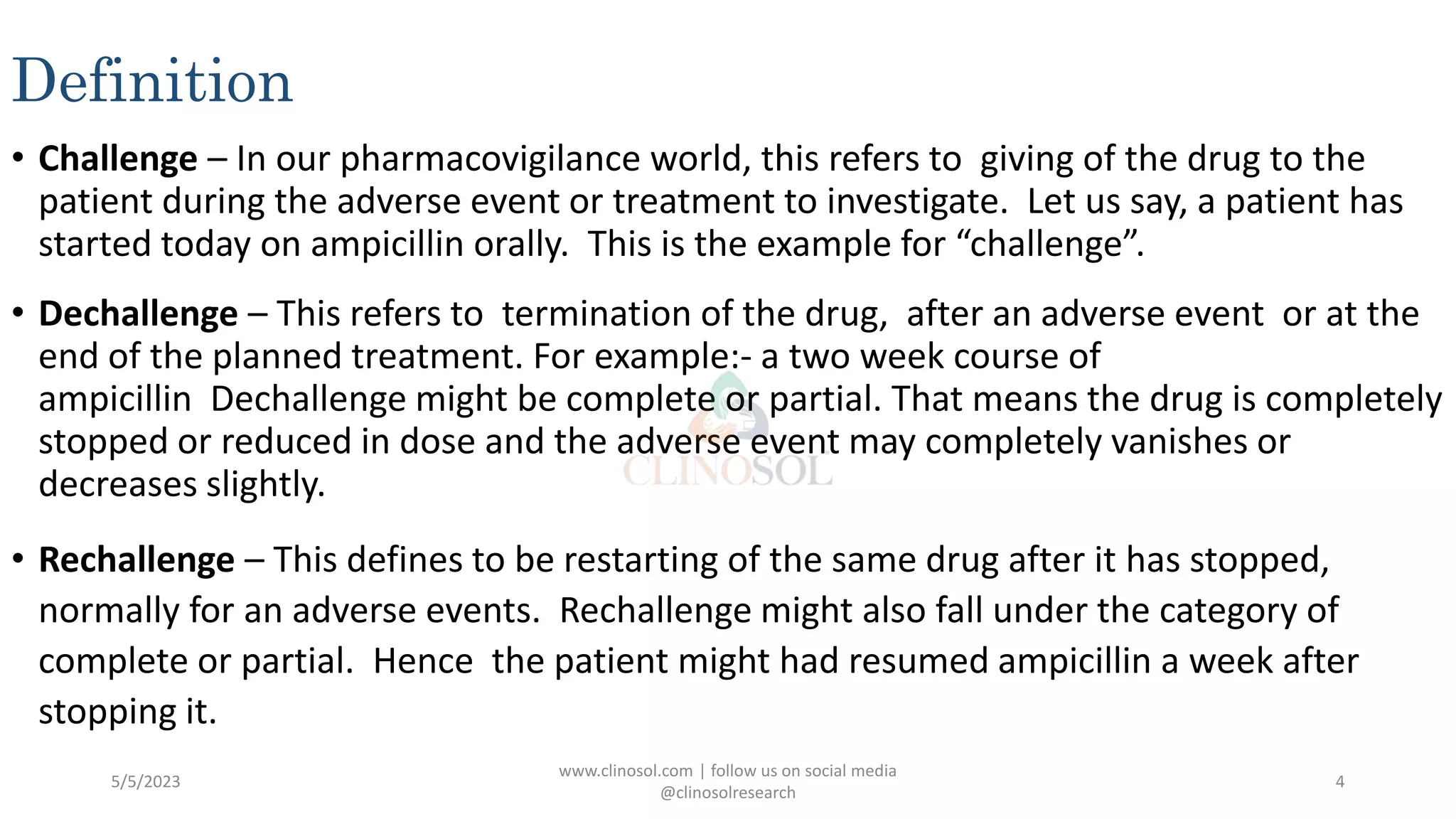 De-challenge and Rechallenge | PPTX