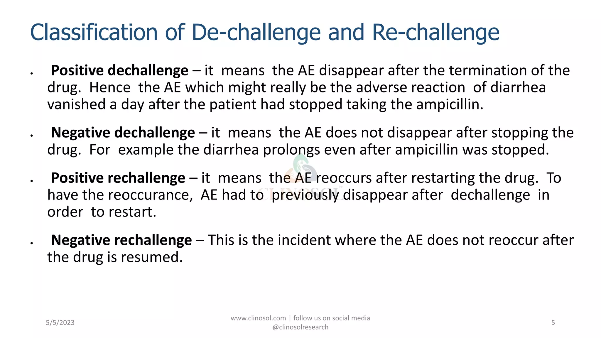 De-challenge and Rechallenge | PPTX