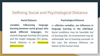 Theories in Second Language Acquisition: Schumann's Acculturation Model ...