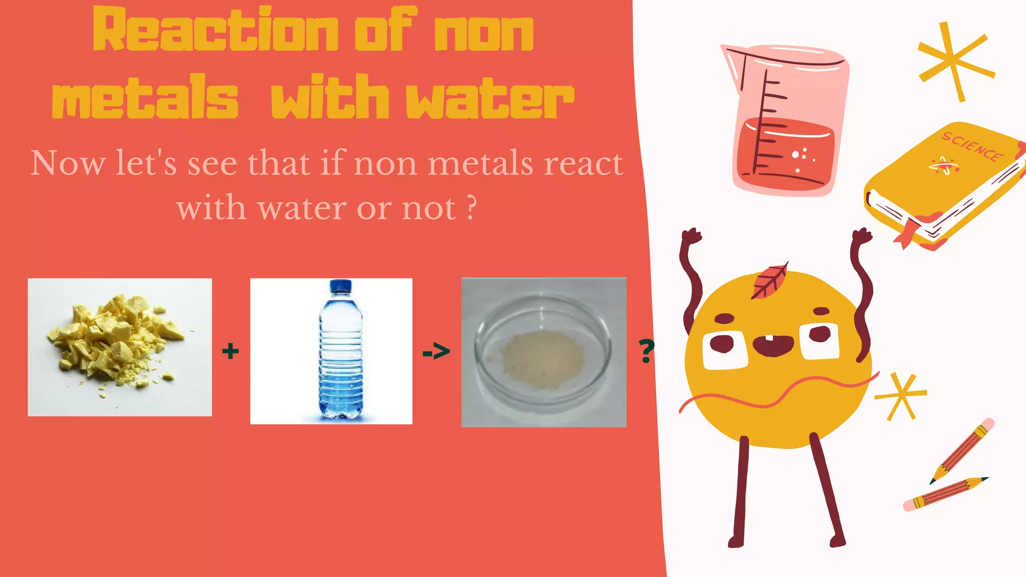 Reaction of metals and non metals with water,Introduction to reactivity ...