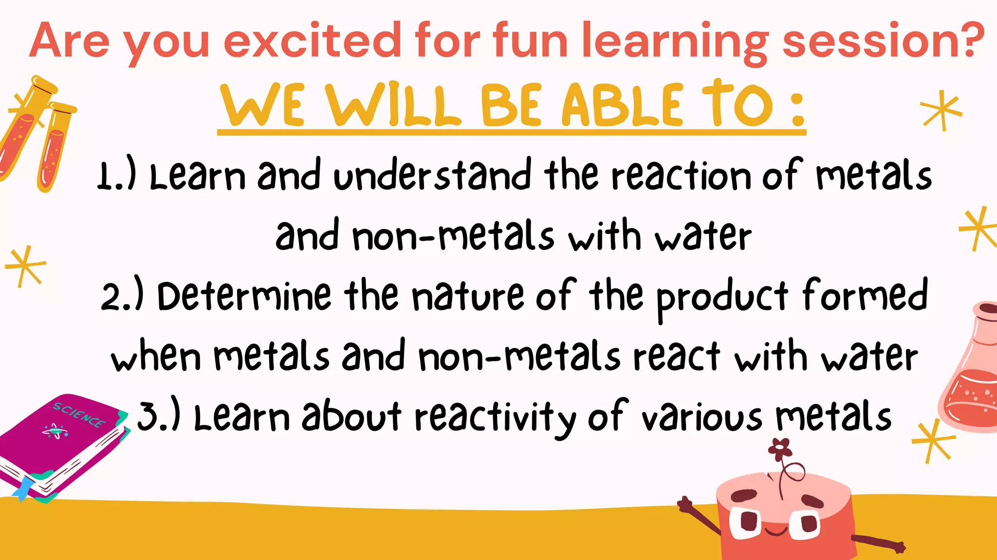 Reaction of metals and non metals with water,Introduction to reactivity ...