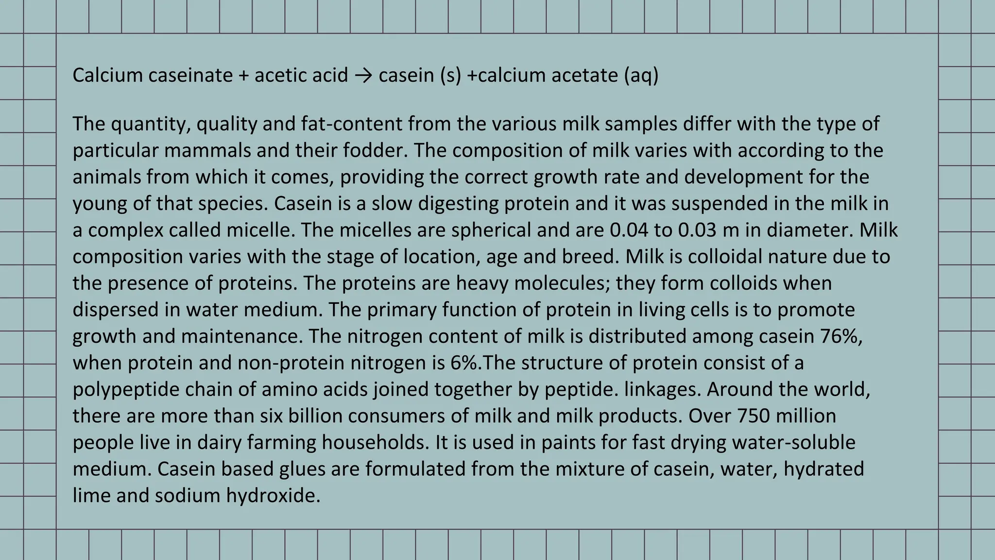 amount of caesin in milk, class 11th.pptx