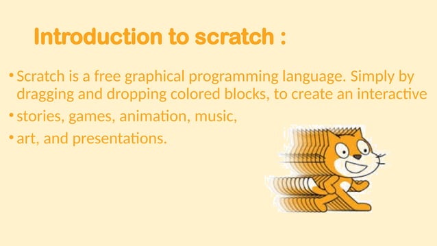 Scratch introduction for elementary school | PPT