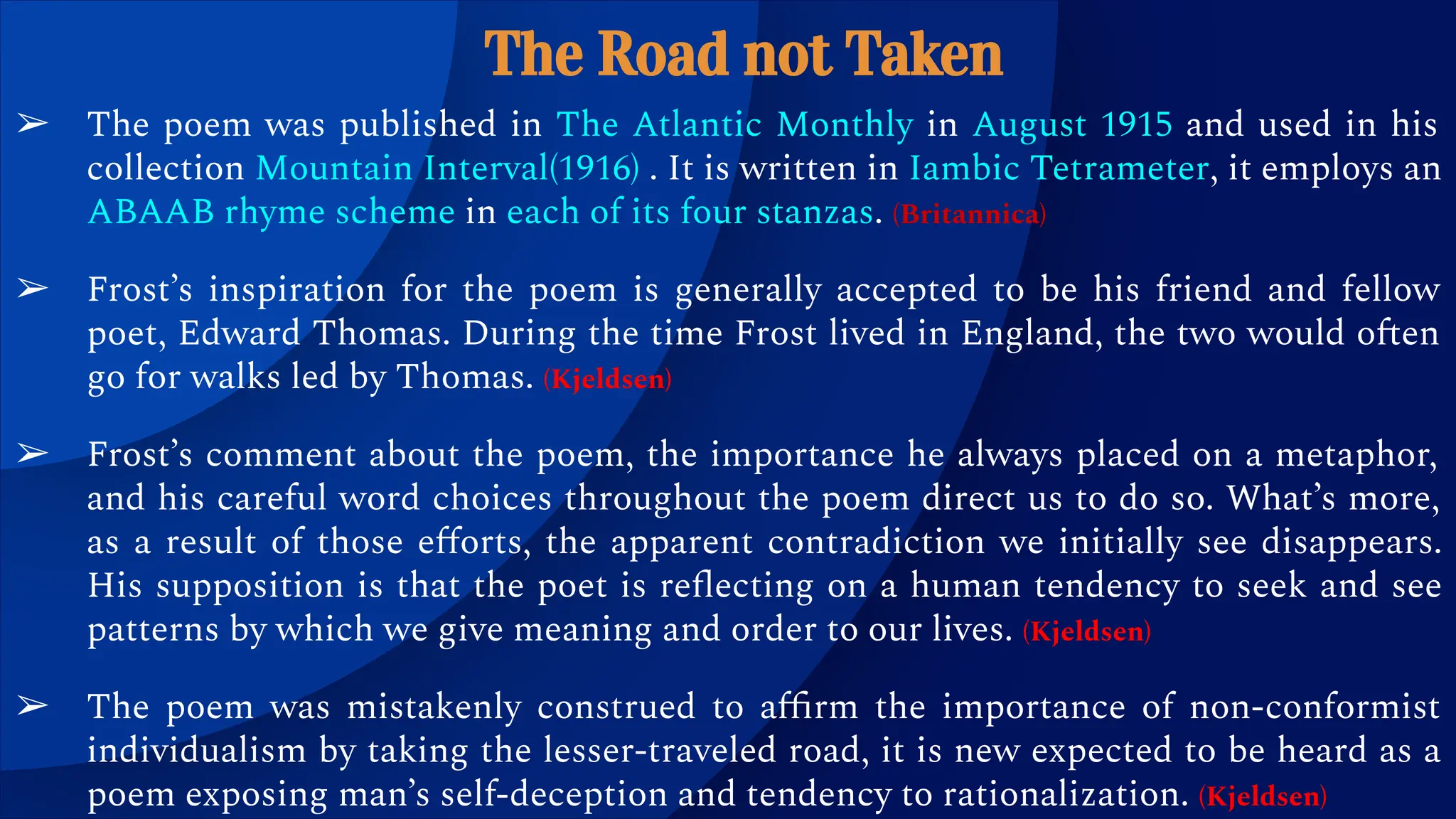 Critical Analysis of Robert Frost’s Poem - ‘The Road not Taken’ | PDF