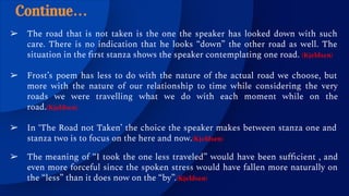 Critical Analysis of Robert Frost’s Poem - ‘The Road not Taken’ | PDF