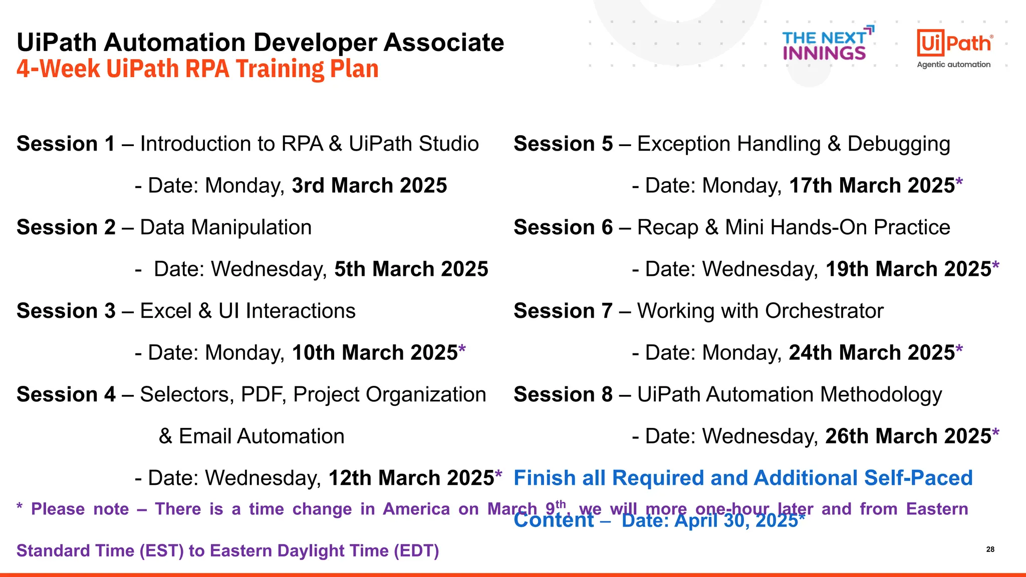 UiPath Automation Developer Associate Training Series 2025 - Session 1 ...