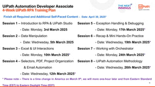 UiPath Automation Developer Associate Training Series 2025 - Session 7 ...