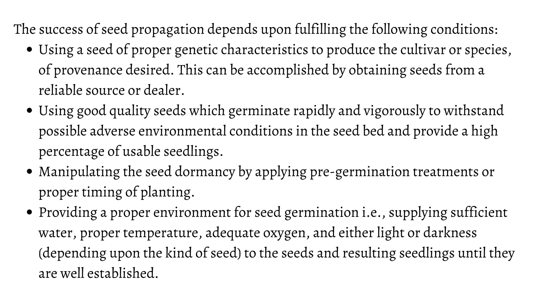 Sexual Propagation Seed Propagation (Version 2) | PDF