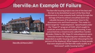 New Orleans Public Housing: A systematic Failure | PPT