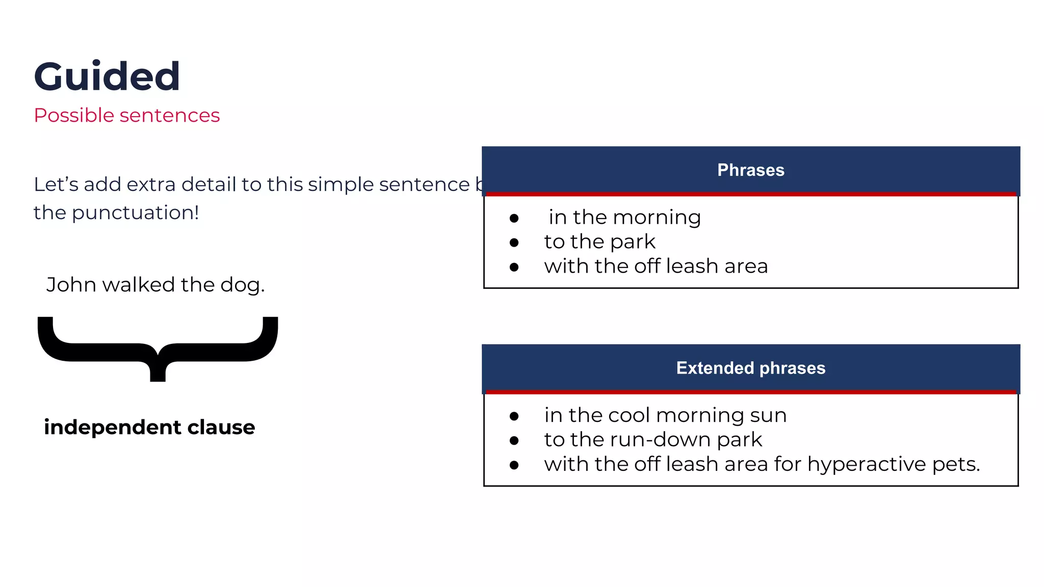 Expand simple sentences | PPTX