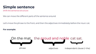 Expand simple sentences | PPTX