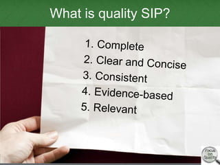 Copy of SIP-QA-Tool.eSRCToT.AprilMay.pptx | Educational Assessment ...