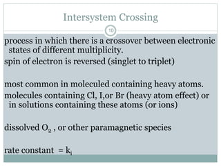Deactivation process in Molecular luminescence | PPT