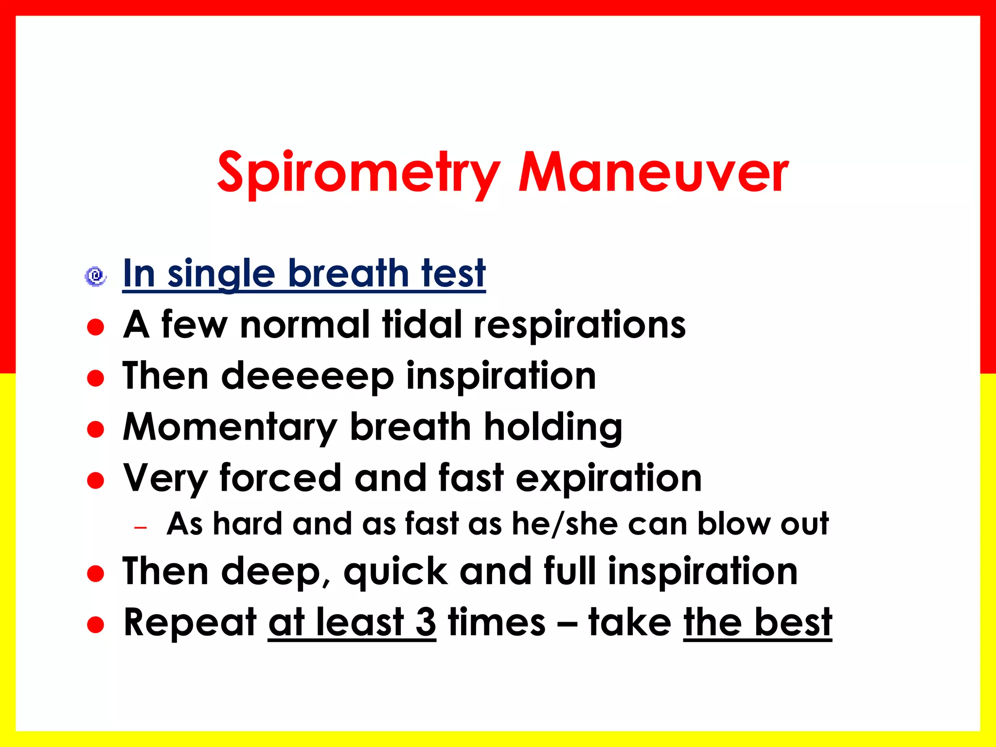 Spirometry Basics | PPTX