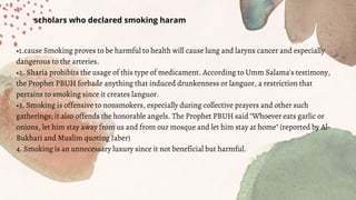 Islamic Perspectives on Smoking | PDF