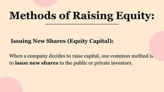 Sources of Finance for Financial Management (FM) Presentation PPT | PDF