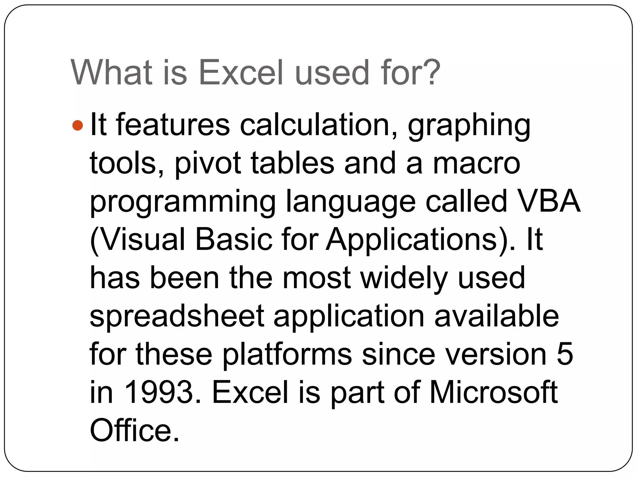 Copy Of Starting With Microsoft Excel | PPTX